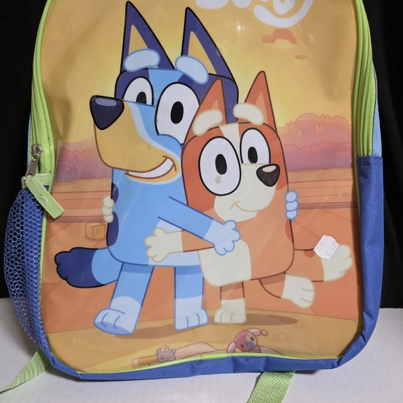 Other | Bluey And Bingo Kids Backpack Blue And Orange | Poshmark